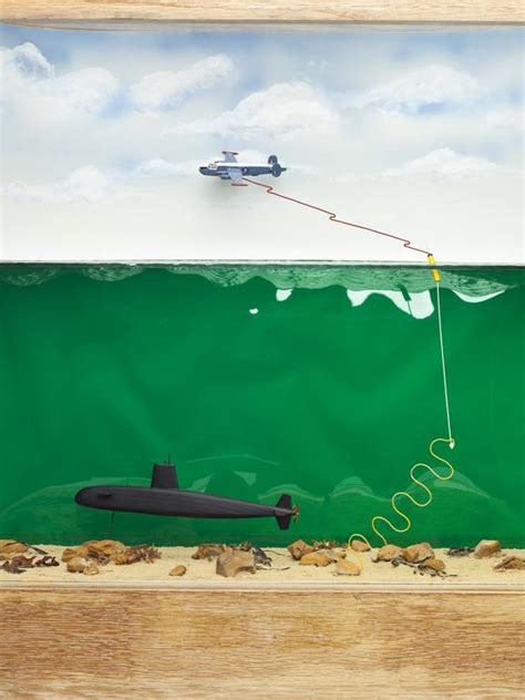 Model Showing Sonar Buoy Deployment Science Museum Group Collection