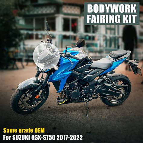 오토바이 상단 헤드 코 앞 유리 Abs 인젝션 페어링 스즈키 Gsx S 750 2017 Gsxs750 2018 2019 2020