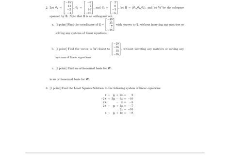 Solved Let Vec V 1 1514 2 4 Vec V 2 6 716 10 And Chegg Com