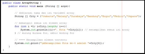 Array Integer Array String Materi Java Pemula