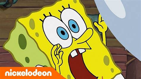 스폰지밥 스폰지밥과 뚱이 집게사장의 거실을 페인트칠하다 니켈로디언 Youtube