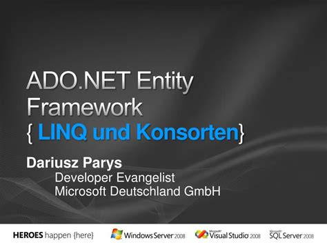 Ppt Adonet Entity Framework Linq Und Konsorten Powerpoint Presentation Id311406