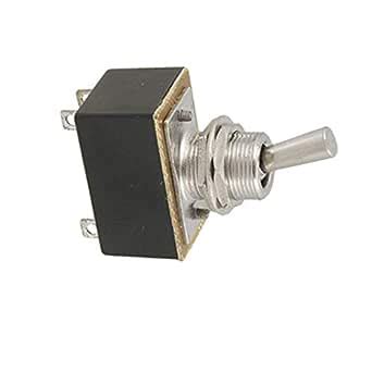 Aexit AC 220V 3A Toggle Switches 110V 6A 4 Terminals DPDT On On Black DPDT Toggle Switches