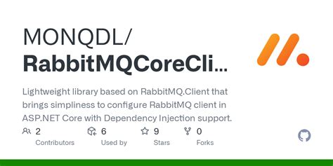 Github Monqdlrabbitmqcoreclient Lightweight Library Based On