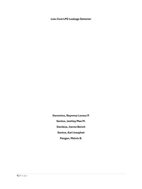 Group2c Low Cost Lpg Leakage Detector Pdf Bipolar Junction