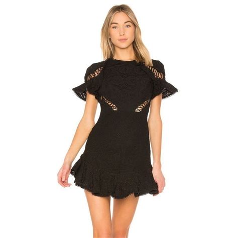 Zimmermann Helm Circles Flutter Dress Black Gem