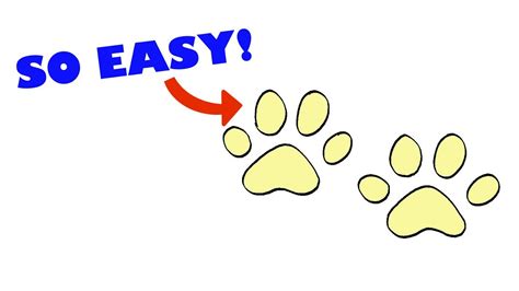 Cat Paw Print Drawing
