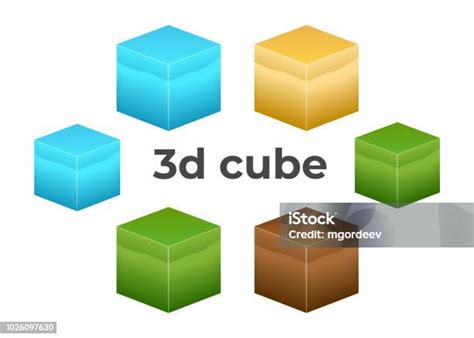 Isometric 3d Cube Textures Vector Set For Computer Games Stock Illustration Download Image Now