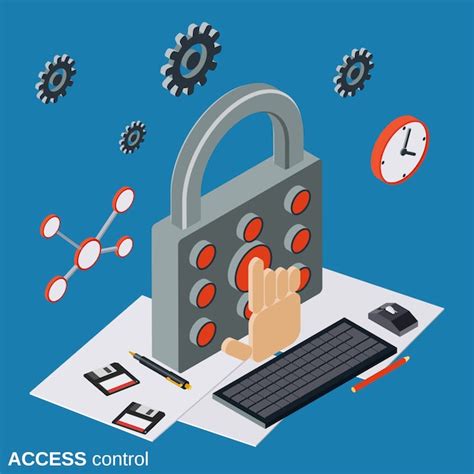 Premium Vector Access Control Illustration Illustration