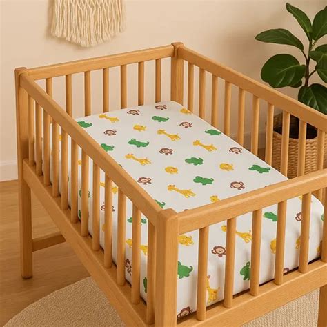 Kit 2 Lençol Mini Berço Moisés Bebê 100 Algodão C Elástico