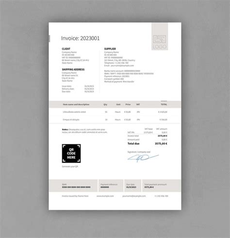30 Best Invoice Templates For Adobe Indesign Designercandies
