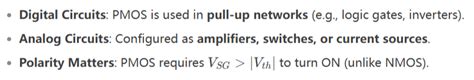 Pmos Transistor Equations
