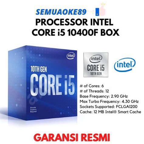 Jual Processor Intel Core I F Ghz Box Socket Di Seller