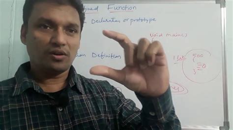 Functions In C How To Implement Function In C C Programming By Sudhakar Bogam In Telugu