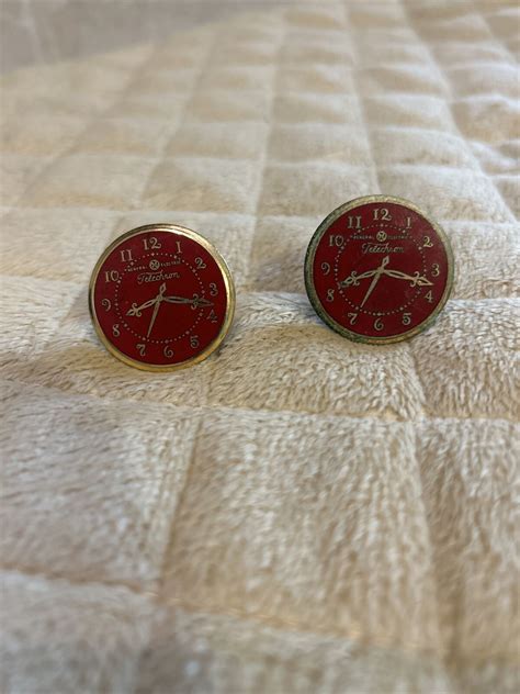 Vintage Telechron General Electric Ge Clock Cufflin… Gem