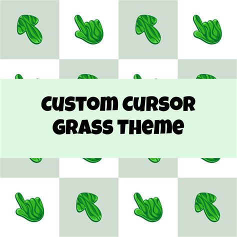 Cute Cursor Custom Cursor Grass Theme Cursor Space