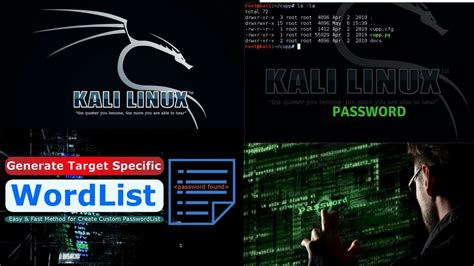 How To Generate Target Based Password List In Kali Linux Dictionary