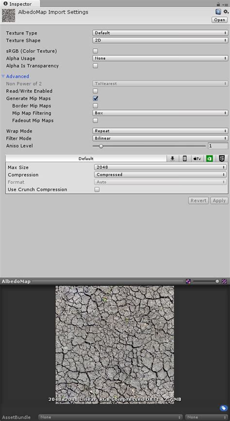 unity manual textures