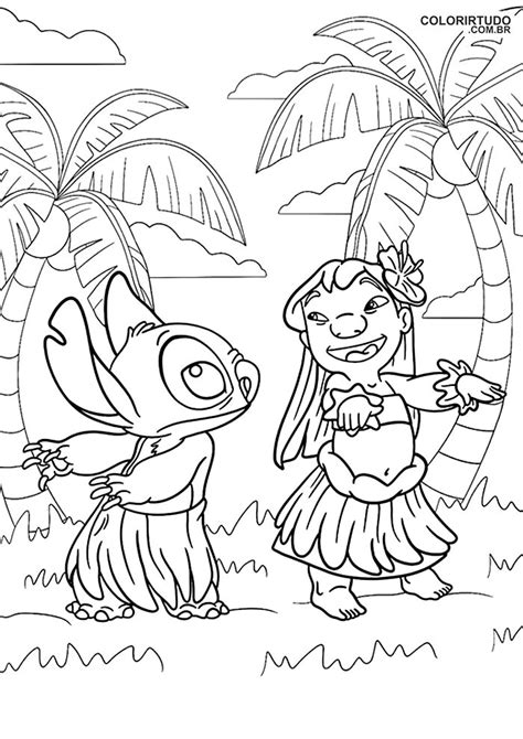 Desenho Para Colorir Lilo Stitch
