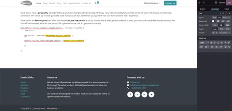 160 Incorrect Behavior When Pasting Code In A Code Section In The Website Editor · Issue