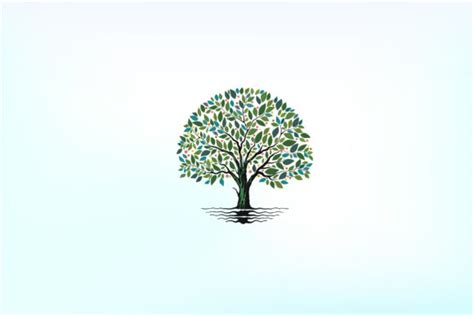Tree And Roots Vector Tree Round Shaped Graphic By Kareemov1000 Creative Fabrica