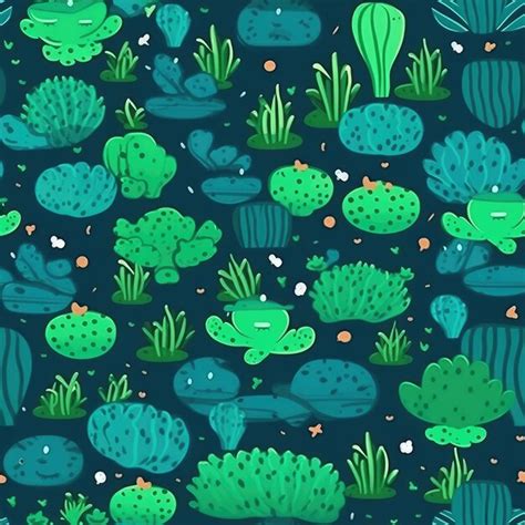 Premium Ai Image Seamless Nature Patterns