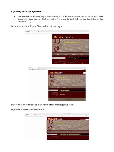 Web App Pen Testing Sql Injection Videos 2 Pdf Information