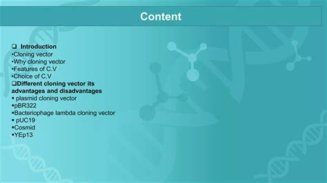 Comparison Between Different Types Of Vectors Ppt