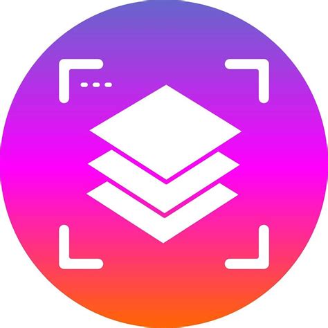 Layers Glyph Gradient Circle Icon 39256789 Vector Art At Vecteezy