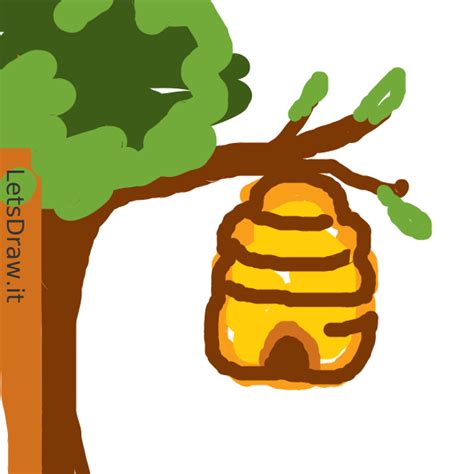 How To Draw Bee Hive 4ingqj8j6 Png Letsdrawit