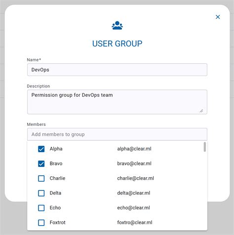 Users And Groups Clearml