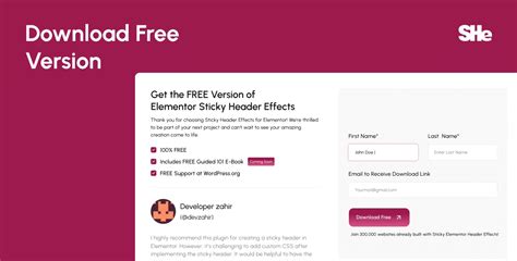 Download Sticky Header For Elementor