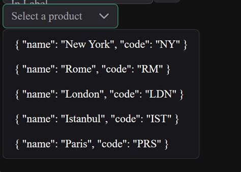 Vuejs Options Not Rendering Correctly For Primevue Dropdowns Stack