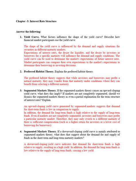 Chapter 3 Hw Exercise Problems Pdf Yield Curve Yield Finance