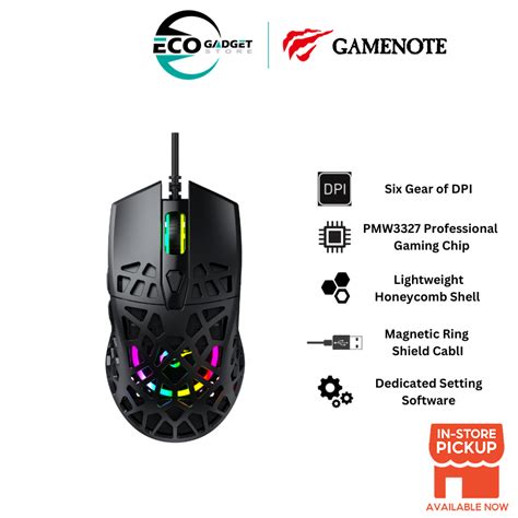 Gamenote Havit Ms956 Rgb Backlit Programmable Gaming Mouse Shopee