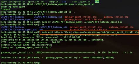 how to update jscape mft gateway agents for windows jscape