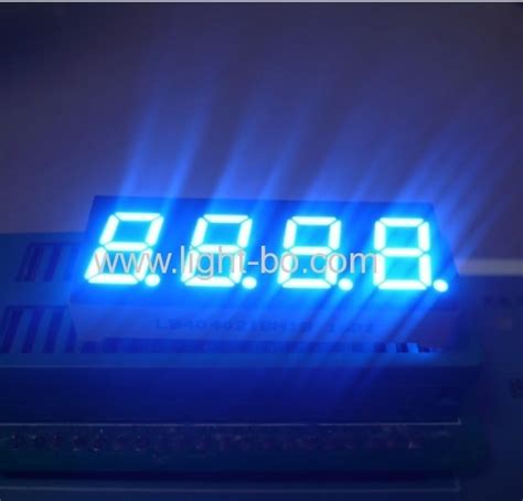 Four Digit 0 4inch Ultra White Seven Segment Led Display Common Cathode For Temperature