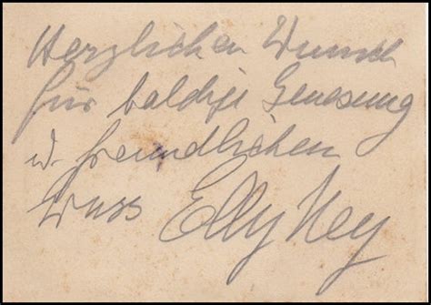 Ney Elly 1882 1968 Autograph Signature And Sentiment Schubertiade