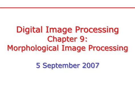 Ppt Digital Image Processing Chapter 9 Morphological Image