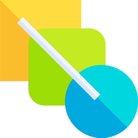 Blend Tool Basic Straight Flat Icon