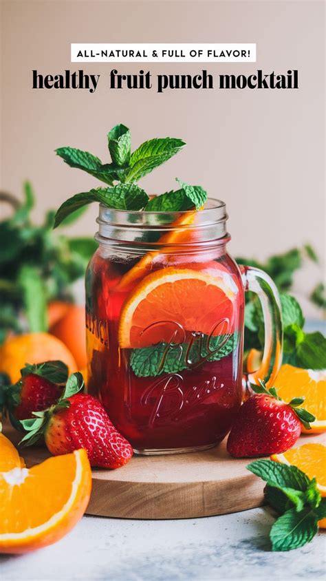 Fruit Punch Mocktail Recipe Tasty Chomp