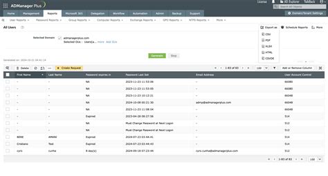 Export Active Directory Users Manageengine Admanager Plus