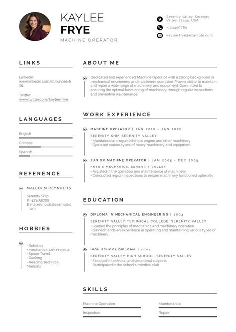 Craft Your Job Winning Machine Operator Resume With Our Guide