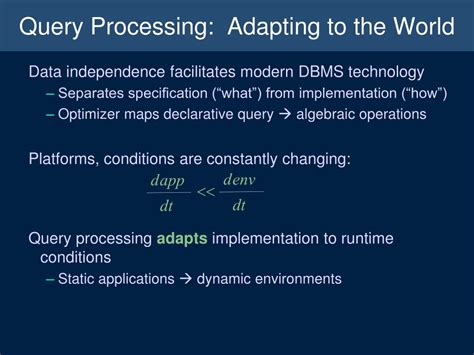 Ppt Adaptive Query Processing Powerpoint Presentation Free Download