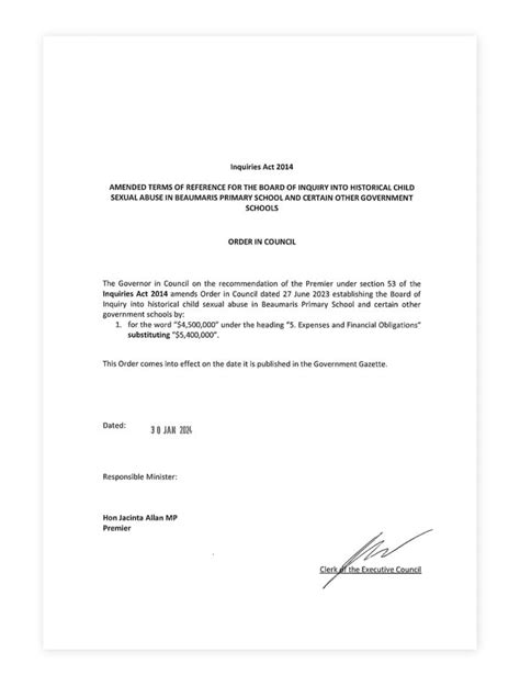 Appendix B Beaumaris Inquiry Au