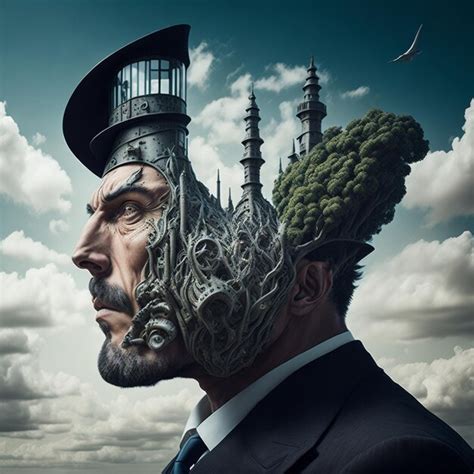 Premium Ai Image Man Brain