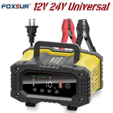Foxsur 12v 24v Car Battery Tester And Analyzer For Cars Gel Agm
