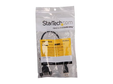 StarTech Com USBPNLAFAM1 Panel Mount USB Cable A To A Newegg Com