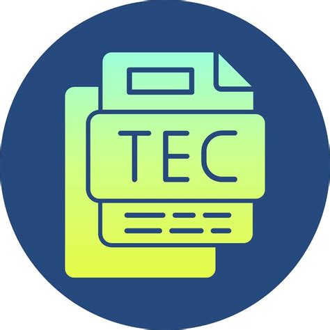 Tec File Gradient Circle Icon 47475715 Vector Art At Vecteezy