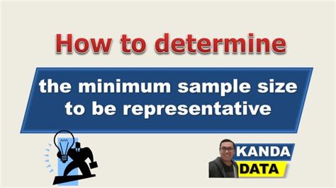 How To Determine The Minimum Sample Size To Be Representative Kanda Data